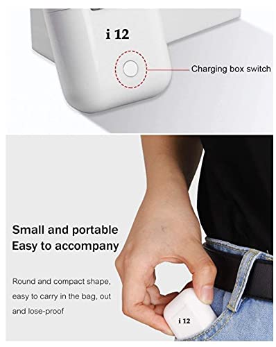 i12 TWS Bluetooth Earphones Touch Sensor with in Built Mic and High ...